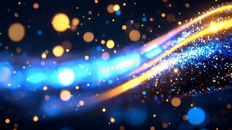 Abstract Glowing Particles Background Design Stock Illustration ...