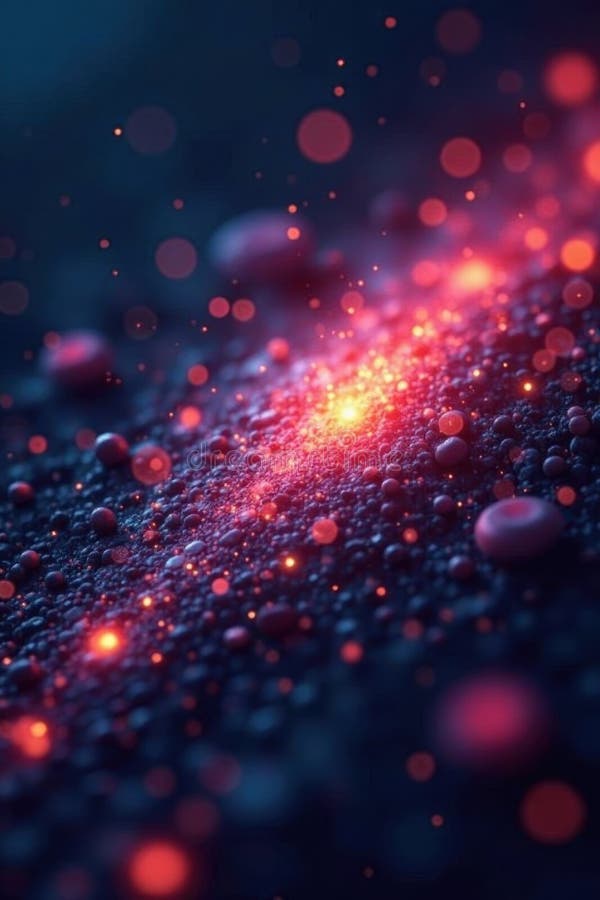 Abstract Glowing Particles Forming Technology Network Modern Data ...