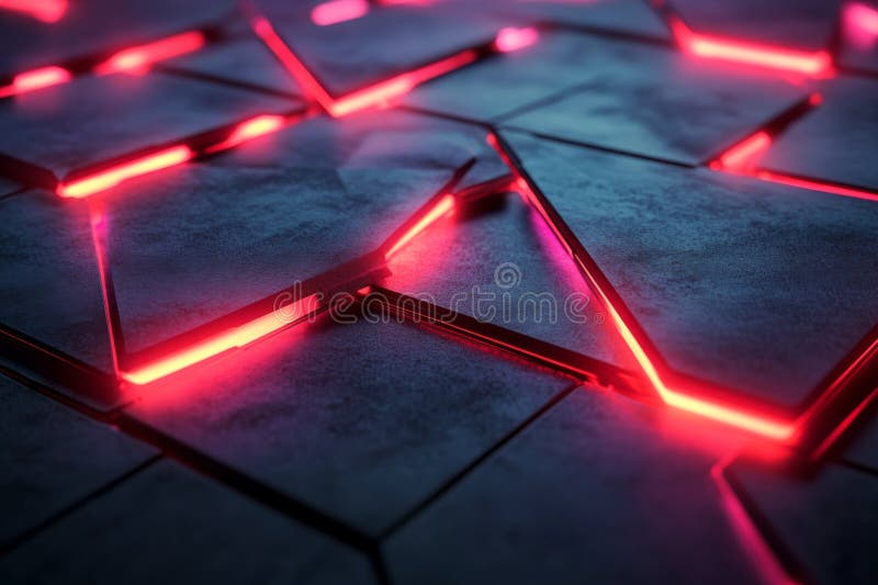 Abstract Glowing Patterns on a Dark Surface Showcasing Modern Design ...