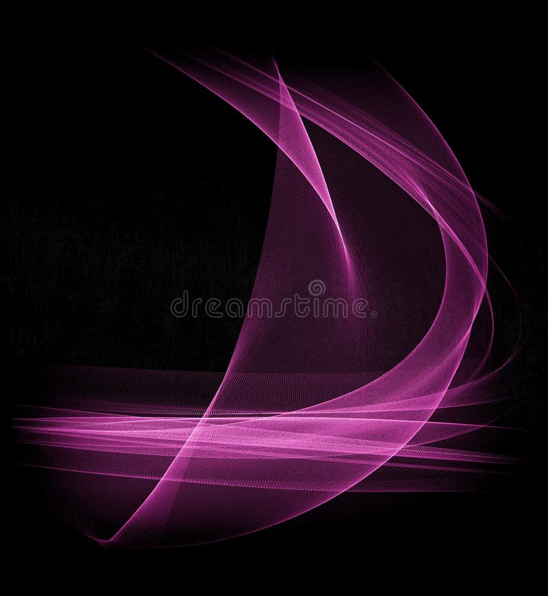 Abstract Glowing Pink Element. Neon Lines Stock Illustration ...