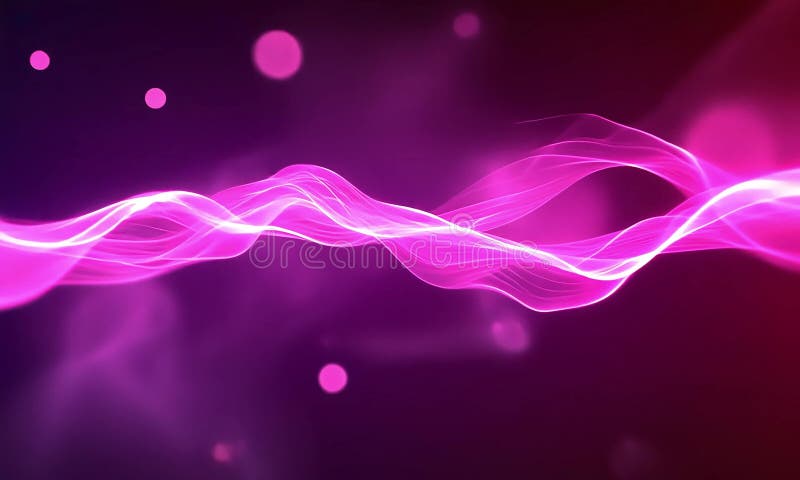 Abstract Glowing Pink Wave Design Stock Footage - Video of energy ...