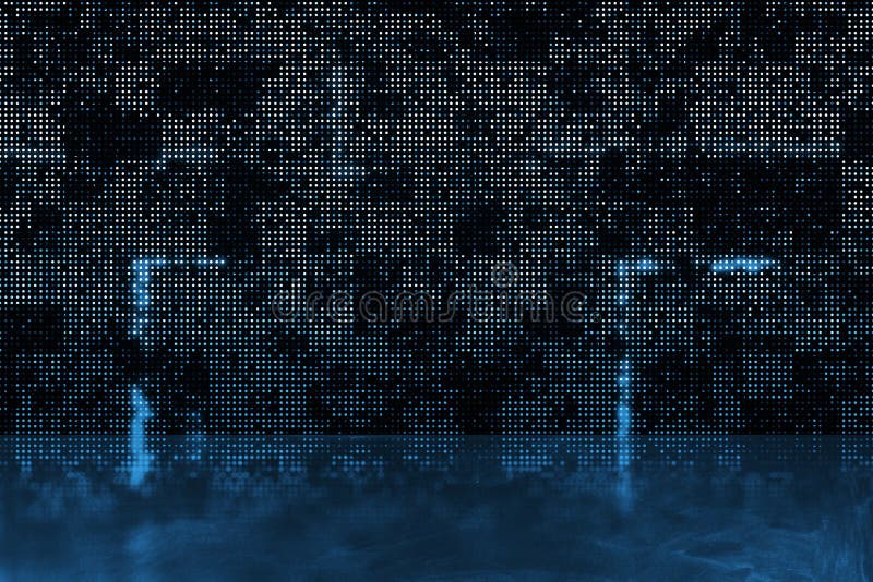 Abstract Glowing Pixel Wall Wallpaper. Large Led Projection Screens ...