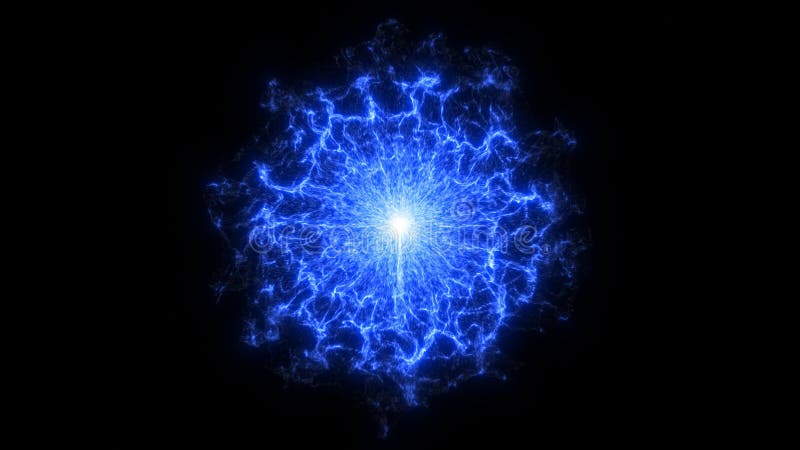 Abstract Glowing Plasma Burst. Energy Explosion Flame Wave Stock ...