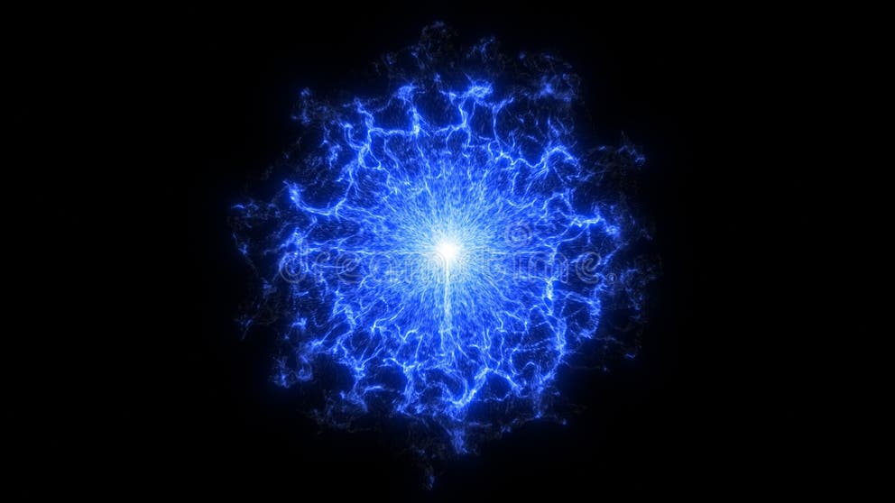 Abstract Glowing Plasma Burst. Energy Explosion Flame Wave Stock ...