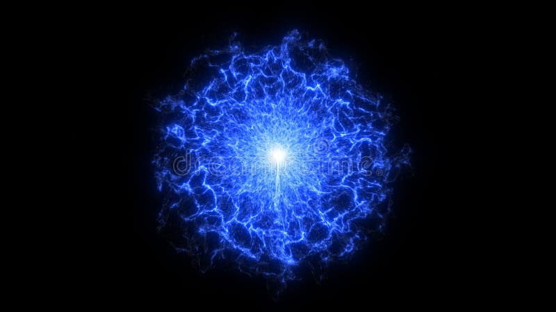 Abstract Glowing Plasma Burst. Energy Explosion Flame Wave Stock ...