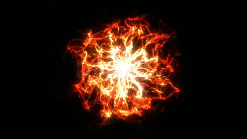 Abstract Glowing Plasma Burst. Energy Explosion Flame Wave Stock ...