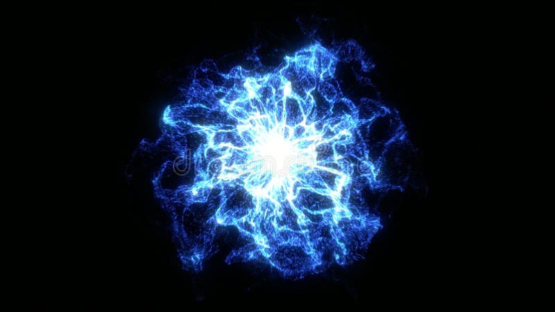 Abstract Glowing Plasma Burst. Energy Explosion Flame Wave Stock ...