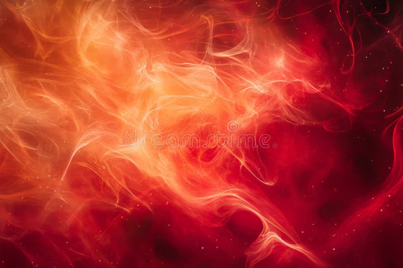 Abstract Glowing Plasma Texture, Vibrant Red and Orange Waves Blending ...