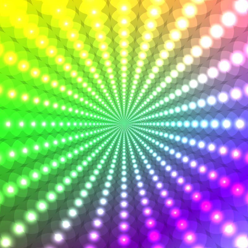 Glowing Rainbow Over Water Night Scene Stock Illustration ...