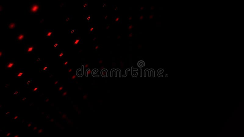 Abstract Glowing Red Dynamic Shapes Surface. Minimalistic Moving ...