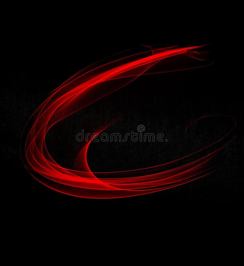 Abstract Glowing Red Element. Neon Lines Stock Illustration ...