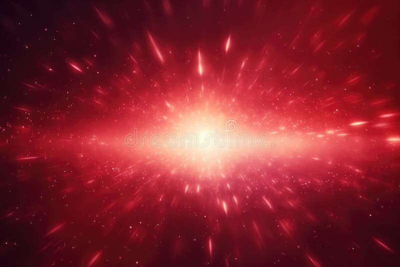 Abstract Glowing Golden Light Effect with Sparkling Rays Stock ...