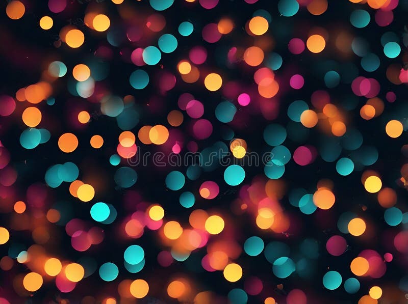 Abstract Glowing Retro Pattern Bokeh Background Stock Illustration ...