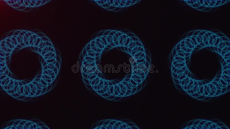 Abstract Glowing Rings Strokes Seamless Looping Stock Footage - Video ...