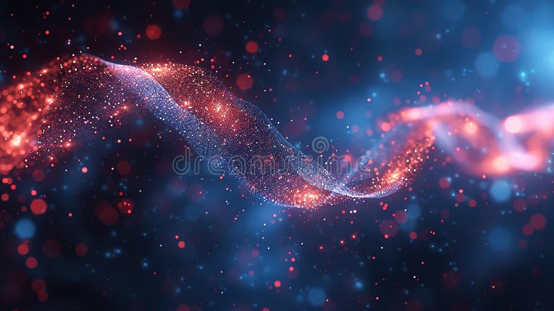 Abstract Glowing Science Background Design Light Magic Motion Wave Blue ...