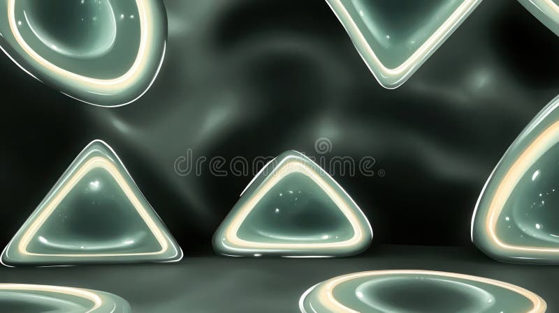 Abstract Glowing Shapes Create a Modern, Digital Aesthetic Stock ...