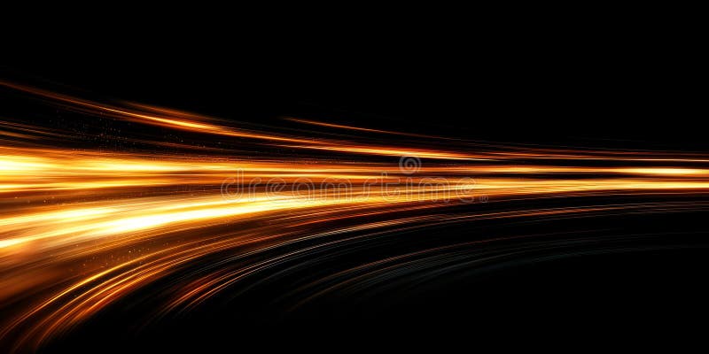 Abstract Glowing Speed Line with a Streaking Motion Effect, Creating a ...