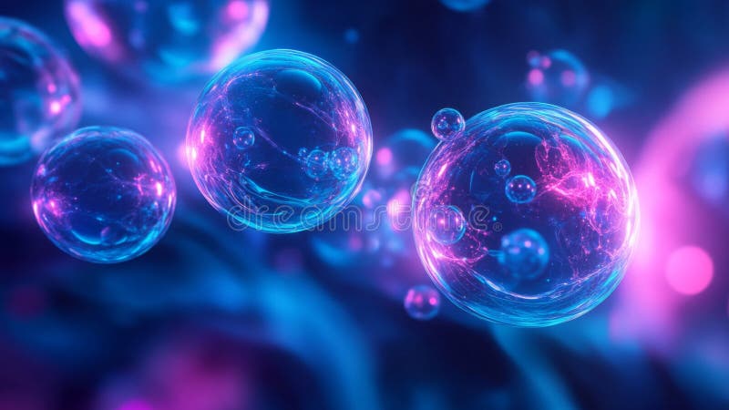 Abstract Glowing Sphere Design Stock Illustration - Illustration of ...