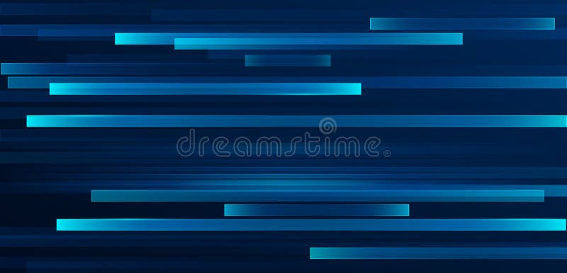Abstract Glowing Straight Lines on Dark Blue Background. Stripe Lines ...