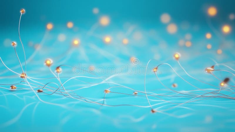 Abstract Glowing Teal Circuit Board Pattern Abstract Image Symbolizing ...