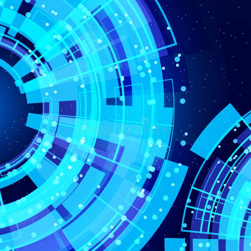 Abstract Glowing Technology Background, Digital Graphic Stock Vector ...