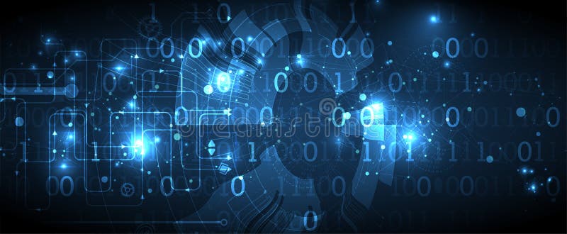 Abstract Glowing Technology Background. Communication Concept. Template ...