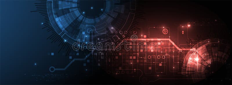 Abstract Glowing Technology Background. Communication Concept. Template ...