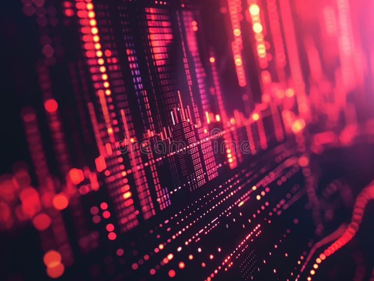 Abstract Glowing Trading Chart Stock Photo - Image of data, analysis ...