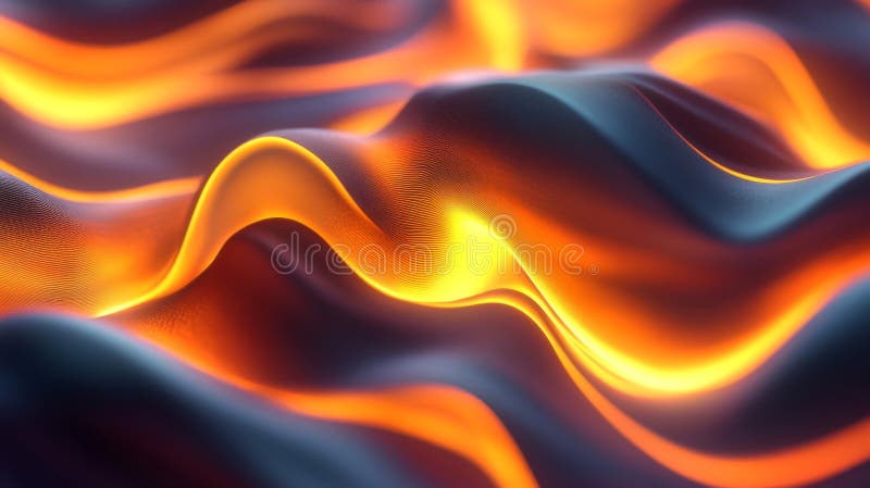 Abstract Glowing Waves Pattern Stock Illustration - Illustration of ...
