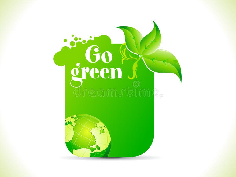 Abstract Flower Design. Go Green Concept Stock Vector - Illustration of ...