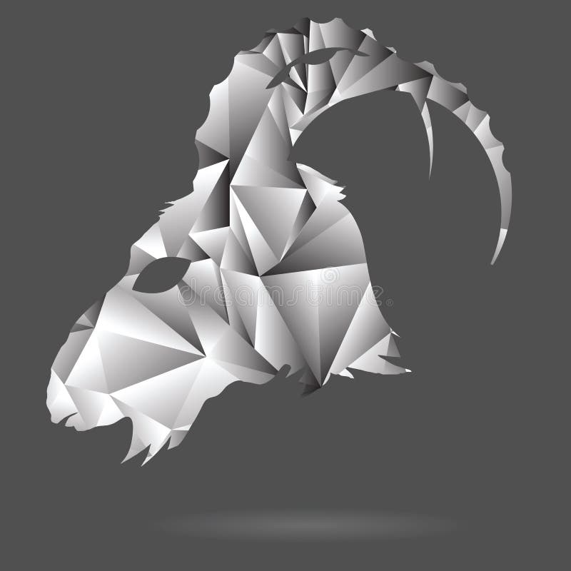 Abstract goat head stock vector. Illustration of happy - 45347985