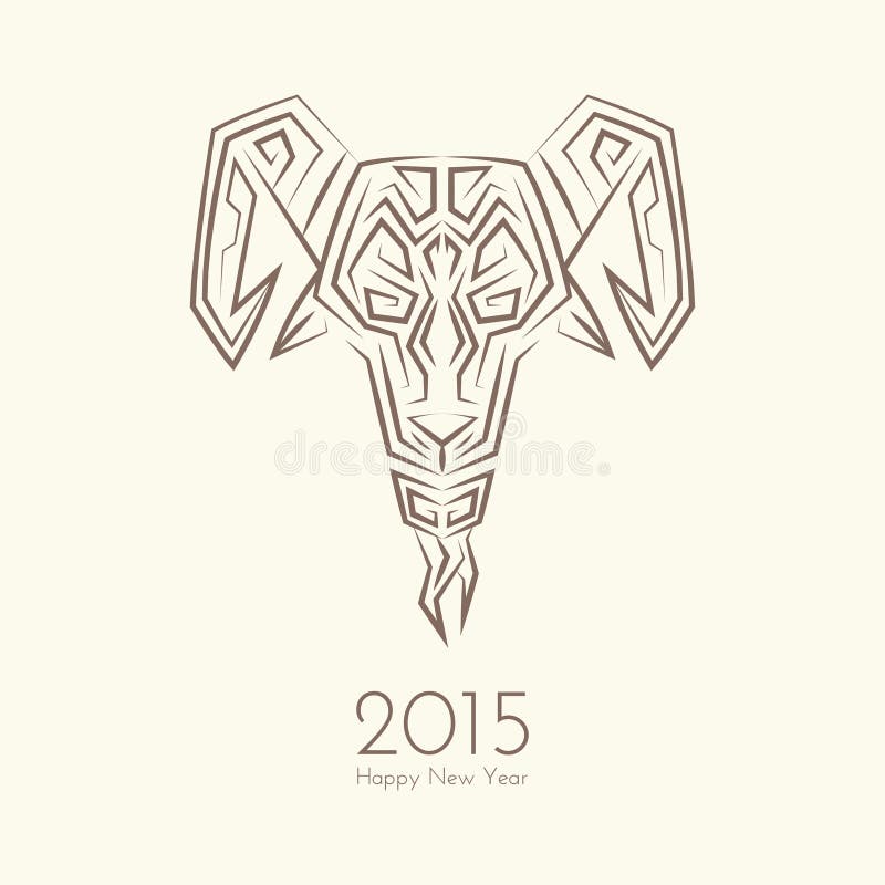 Abstract Goat stock vector. Illustration of decoration - 47332601