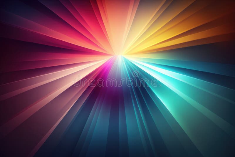 Abstract God Ray Multicolor Wow Light Effect Background Stock ...