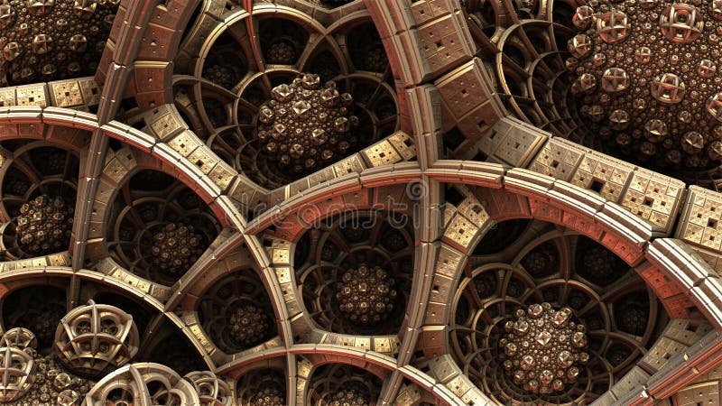 Abstract Gold Background, Fantastic Golden Metal Floral ...