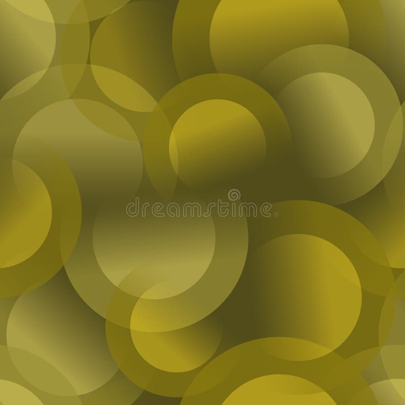 Gold Organic Circle with Seamless Pattern Background Stock Vector ...