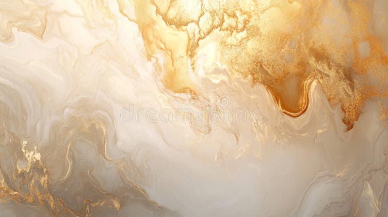 Abstract Gold and Beige Marble Texture Background Stock Illustration ...