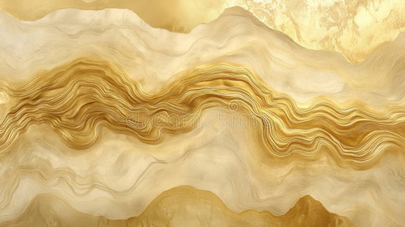 Abstract Gold and Beige Marble Texture Background Stock Illustration ...