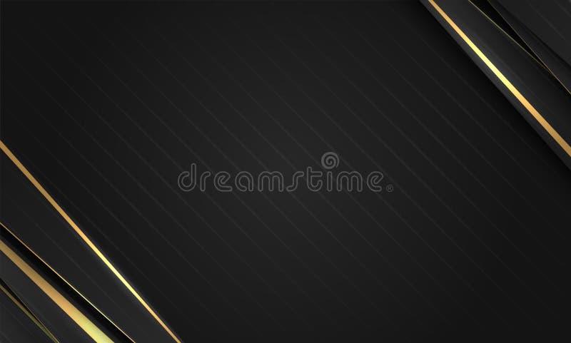 Abstract Gold on Black Metallic Texture Stock Vector - Illustration of ...