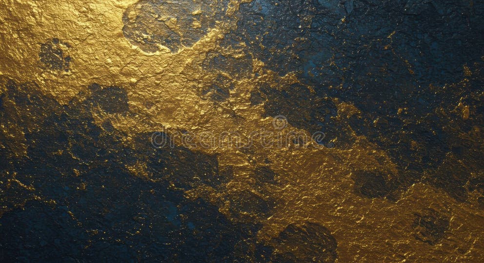 Abstract Gold and Black Textured Metallic Surface for Background Design ...