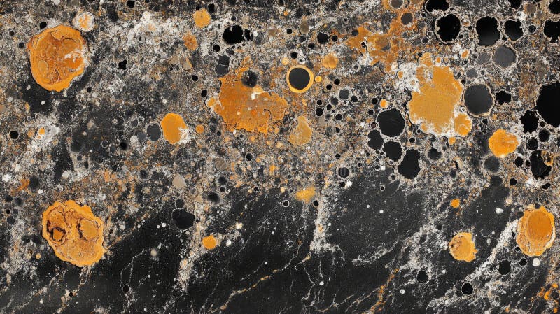 Abstract Gold Black White Spatter Paint Texture Background Stock ...