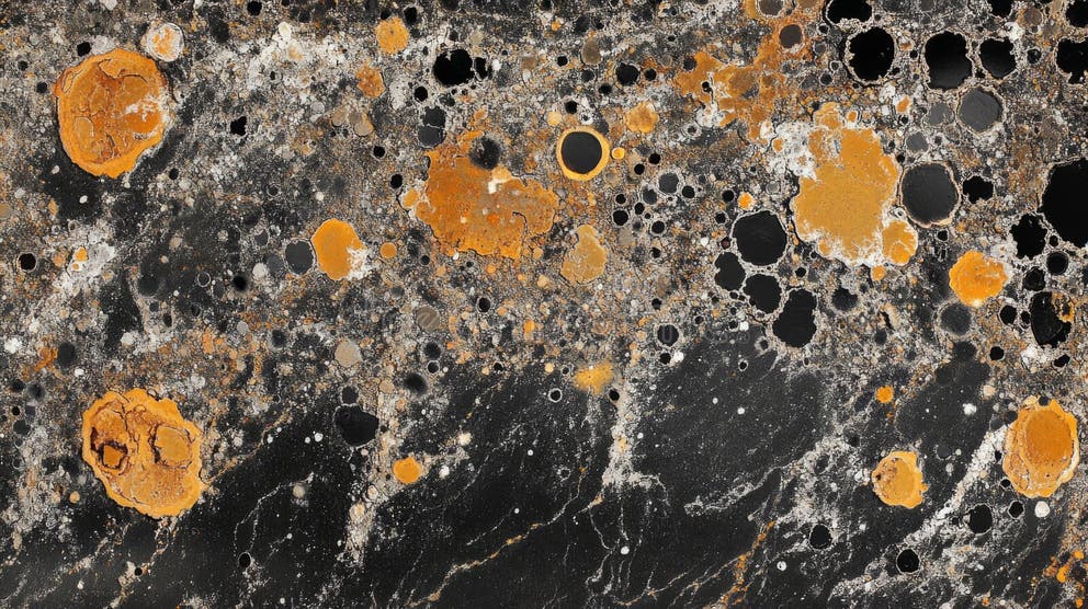 Abstract Gold Black White Spatter Paint Texture Background Stock ...