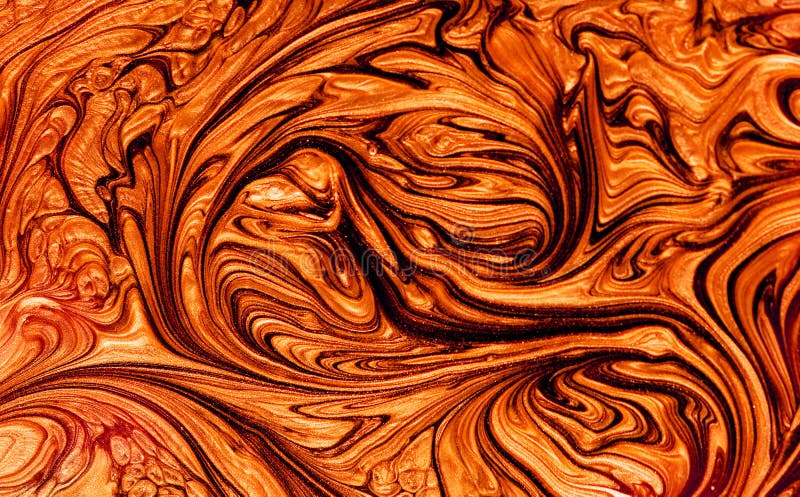 Abstract Gold and Blue Liquid Pattern. Stock Image - Image of blue ...