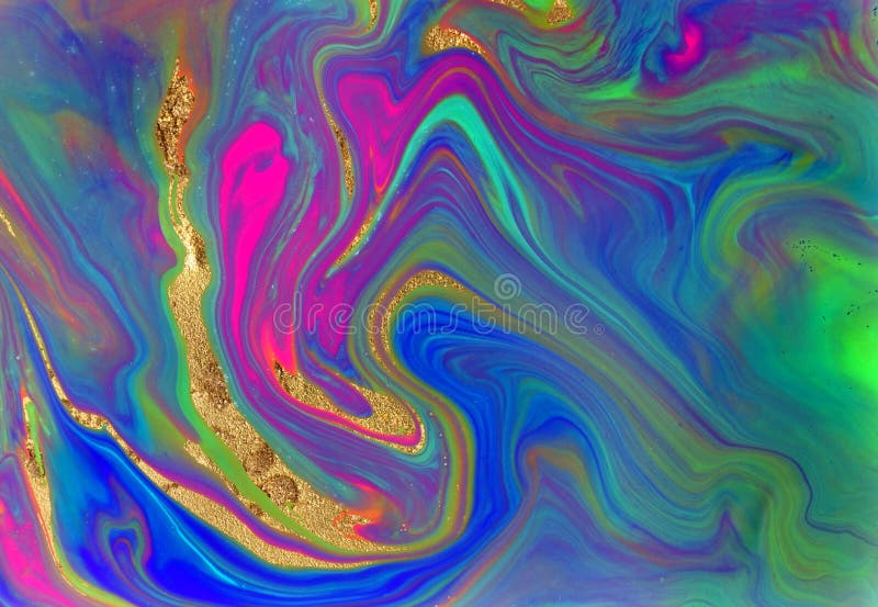 Gold and Blue Wave Abstract Background. Light Blue Texture. Stock Photo ...