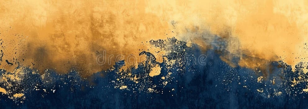 Abstract Gold and Blue Texture Background. Modern Art. Stock ...