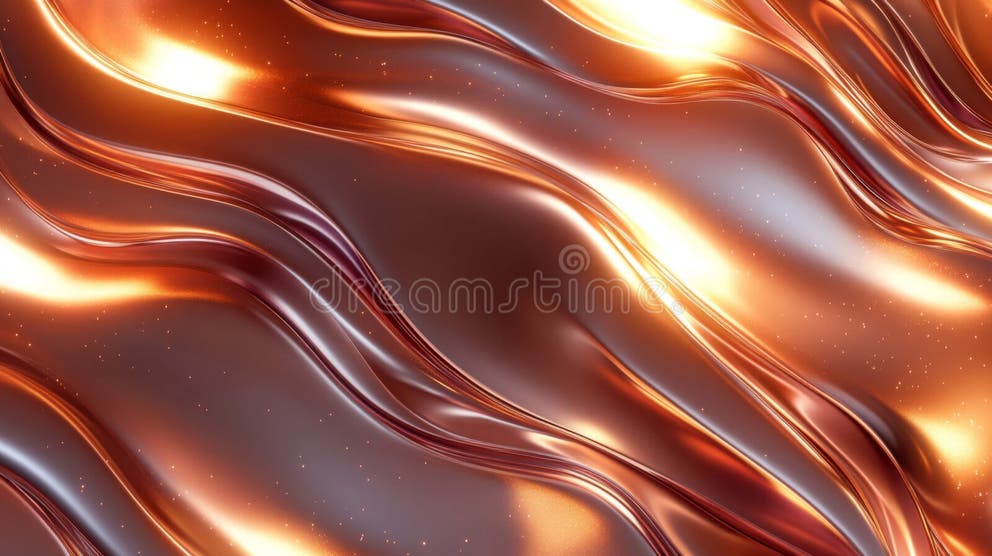 Abstract Gold and Bronze Wave Texture Background Stock Illustration ...