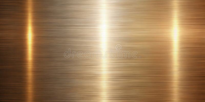 Abstract Gold Brushed Metal Texture Background with Light Reflections ...