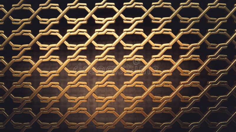 Abstract Gold Chain Link Pattern, Luxury Geometric Good Resolution ...