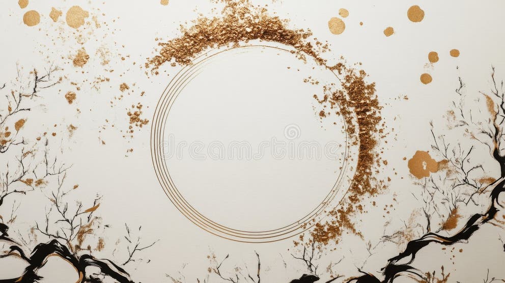 Abstract Gold Circle Texture Background Design Stock Illustration ...