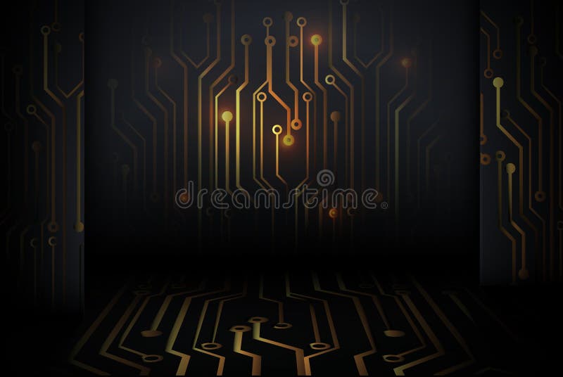 Board Circuit Gold Vector Stock Illustrations – 1,204 Board Circuit ...