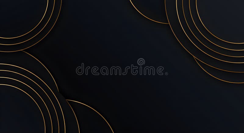 Abstract Gold Circular Pattern on Blue Gradient Background Design Stock ...